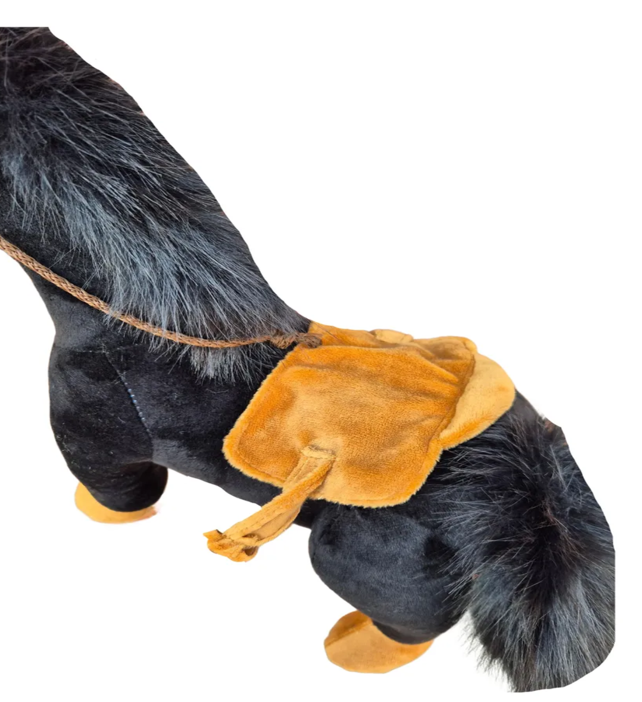 "Peluche Caballo 45cm Muñeco Tierno Caballito Cafe Negro