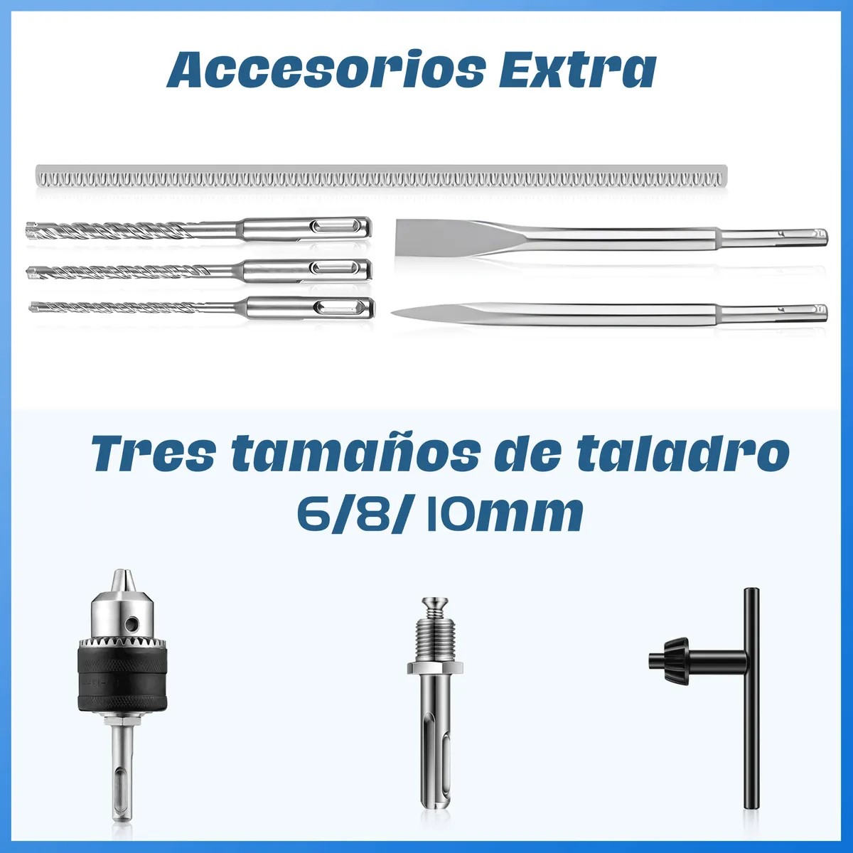 Rotomartillo Taladro de Impacto Sds Plus Roto Martillo Cincelador ...
