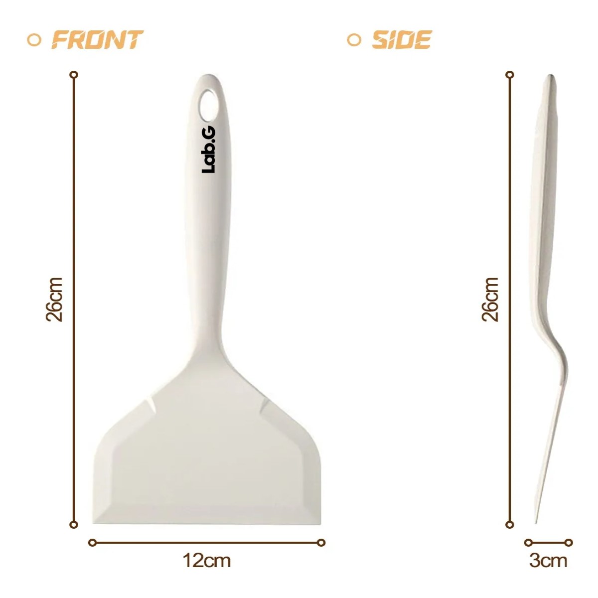 Espatula Volteadora, Pastry Scraper, Pala De Quema