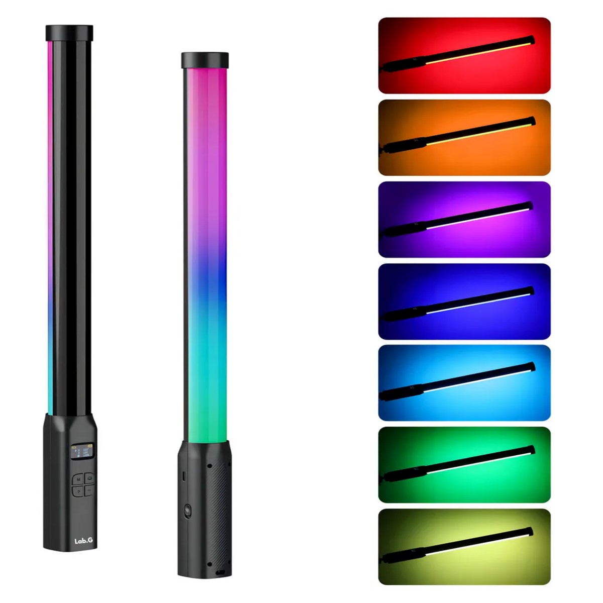 Lampara luz led portatil Barra de luz LED RGB para video recargable de ...