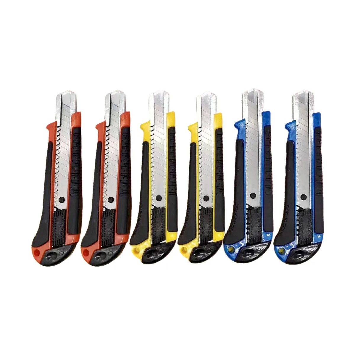 6 Piezas Cutter 18mm Guías Metálicas Retráctiles