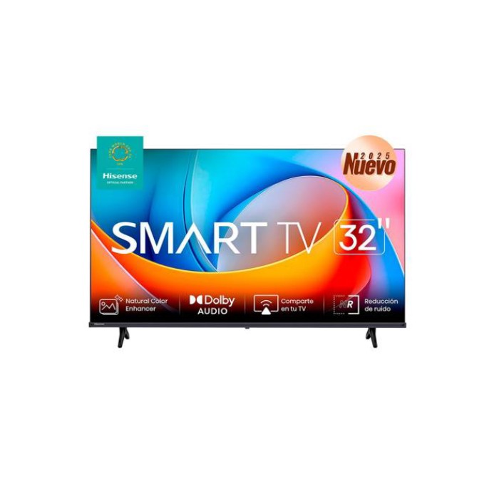Pantalla Hisense de 32 puldadas LED, VIDAA TV, native refresh 60Hz, HD ...