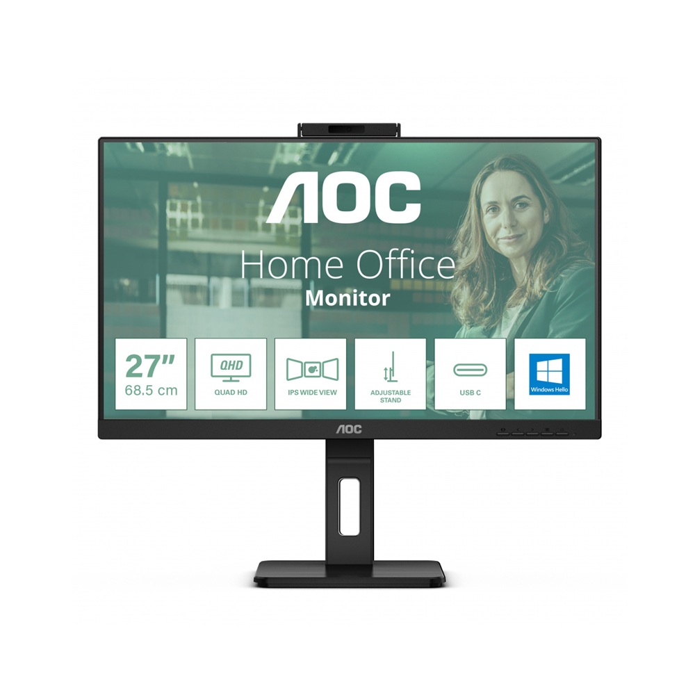 Monitor AOC Q27P3CW LED 27", 2560x1440 Quad HD, 75Hz, HDMI/DisplayPort ...