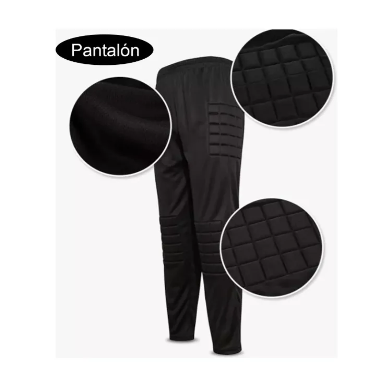 Uniforme De Portero Con Coderas Pantalón De Portero Negro Talla M
