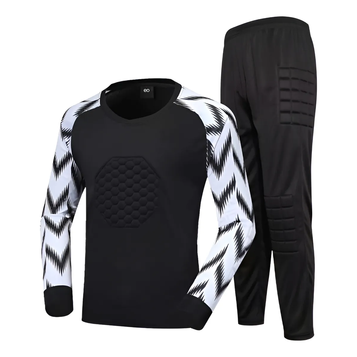 Uniforme De Portero Con Coderas Pantalón De Portero Negro Talla M