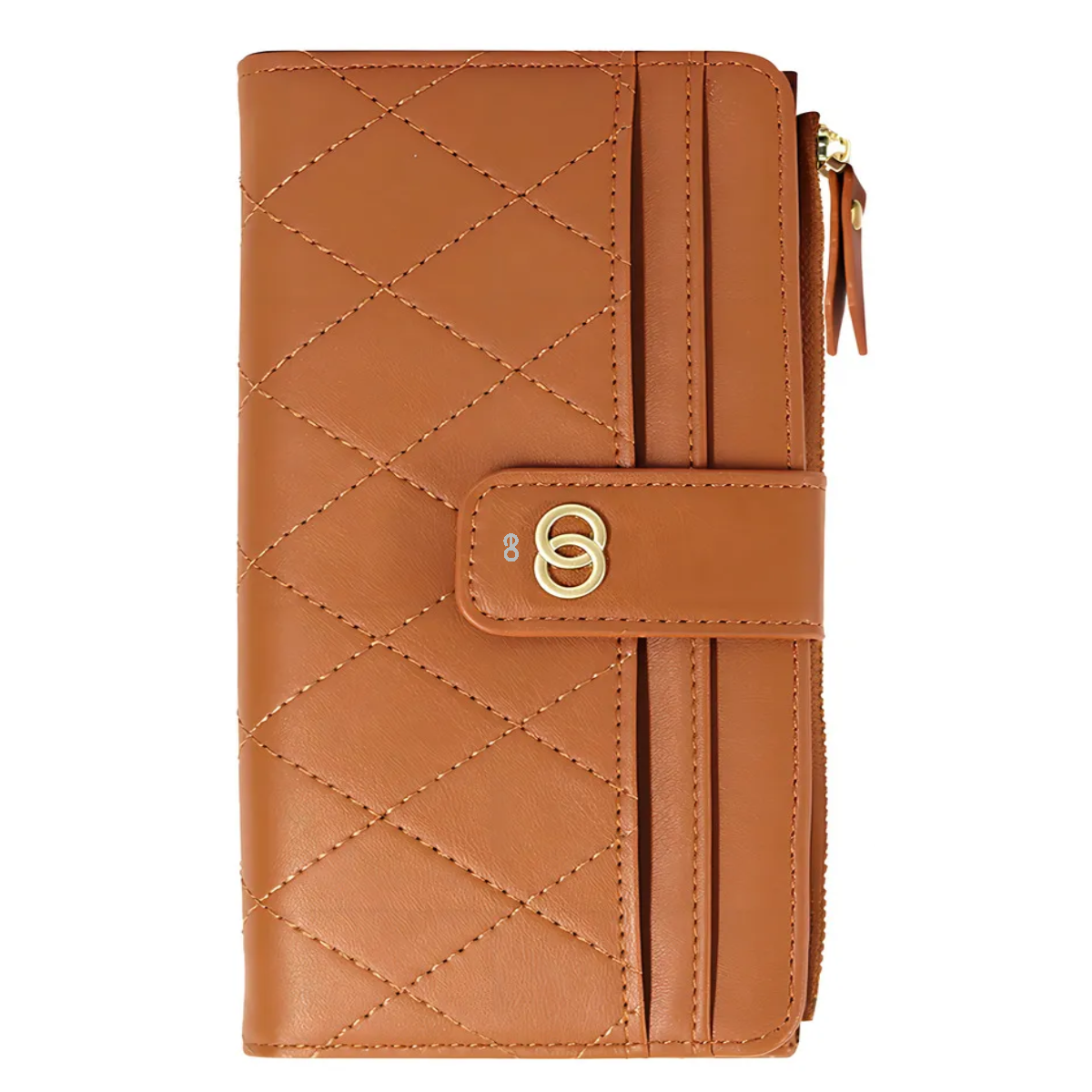 Cartera Larga Para Mujer Color Marrón