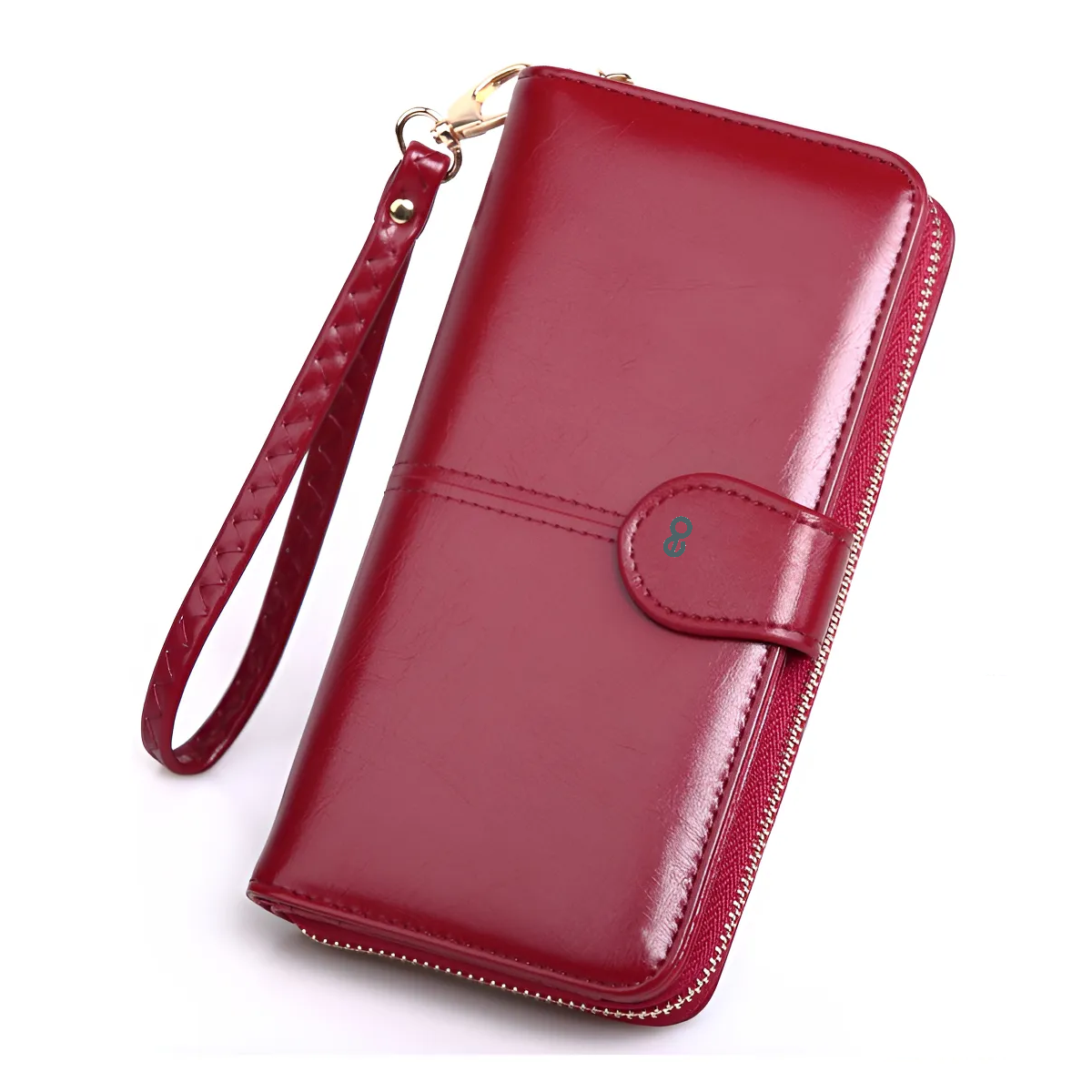 Cartera De Mujer De Gran Capacidad Color Naranja Rojo