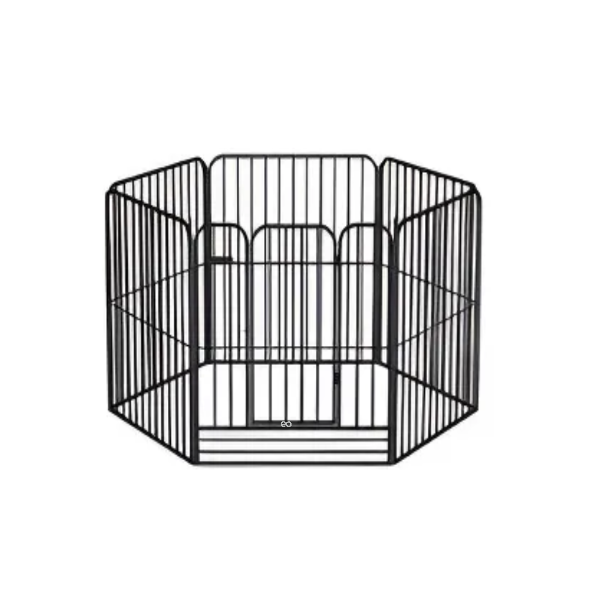 Corral Para Perros Armable Con Puerta Color Negro 4.5kg