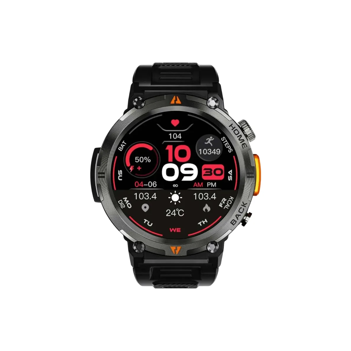 Reloj Inteligente Con Linterna Integrada Estilo Militar Uso Rudo Y ...