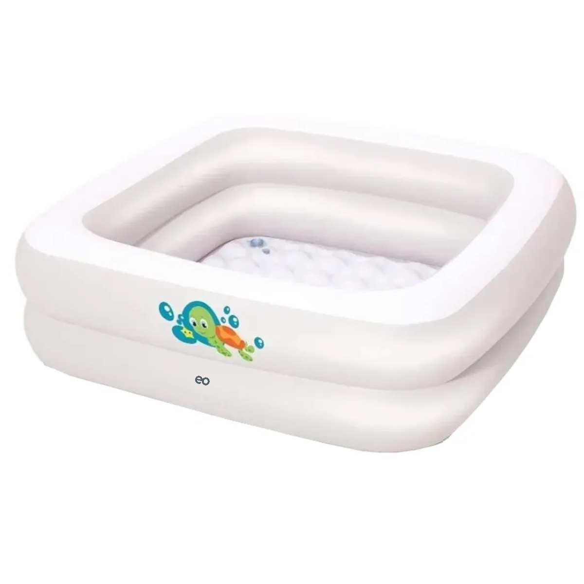 Alberca inflable cuadrada 86cm x 86cm x 25cm blanca