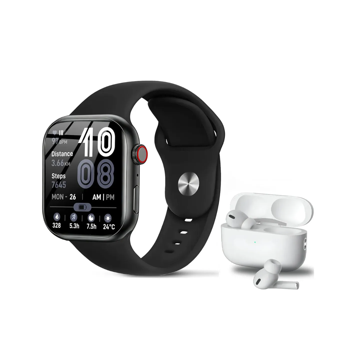 Reloj Inteligente Smartwatch Con Audífonos Bluetooth Pantalla Táctil