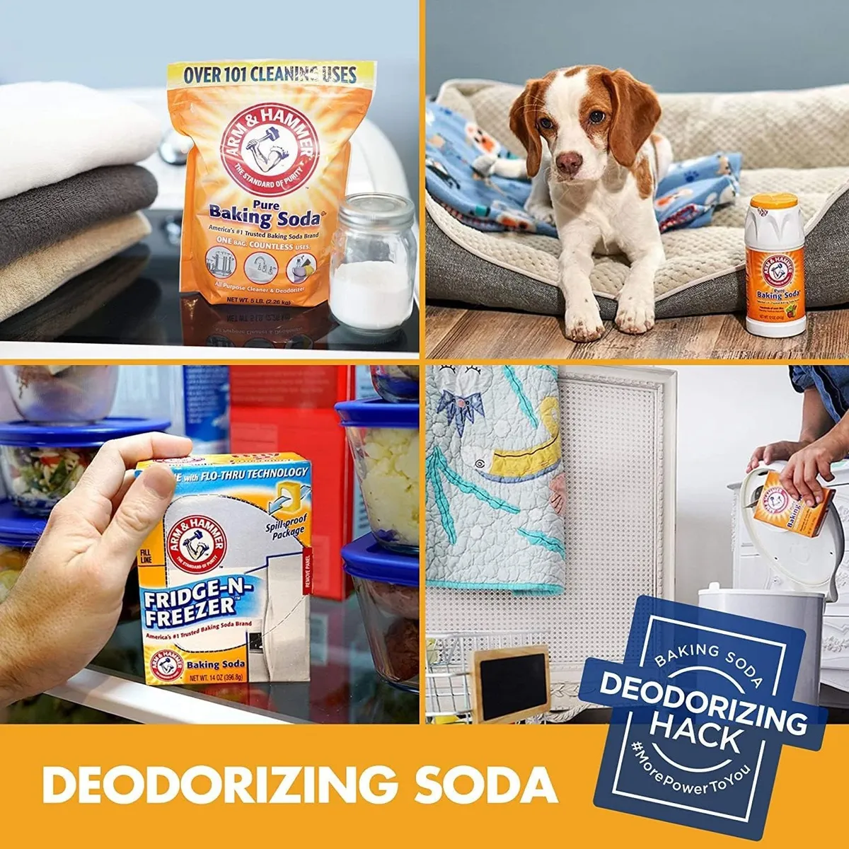 3 PACK - Bicarbonato Arm & Hammer Fresh’n’Natural 340 g Eliminador de ...