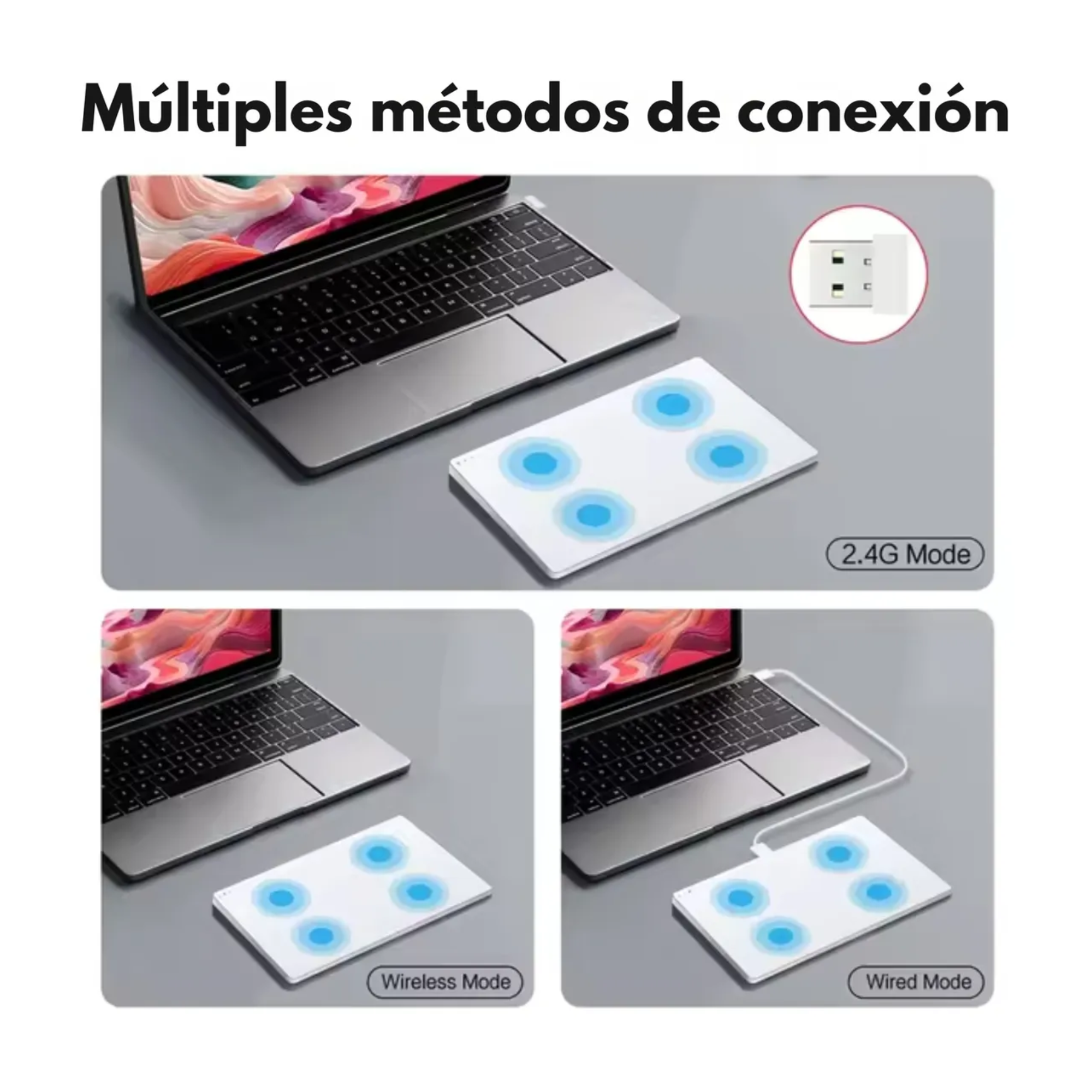 Trackpad Mouse Tactil Touch Pad Compatible Para Mac Windows Bluetooth ...