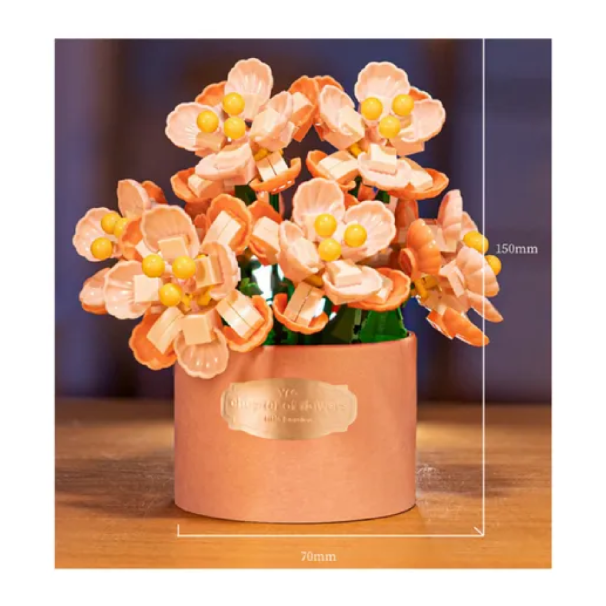 Bloques Armables de Flores Rosas y Tulipanes Colección Bonito Regalo ...