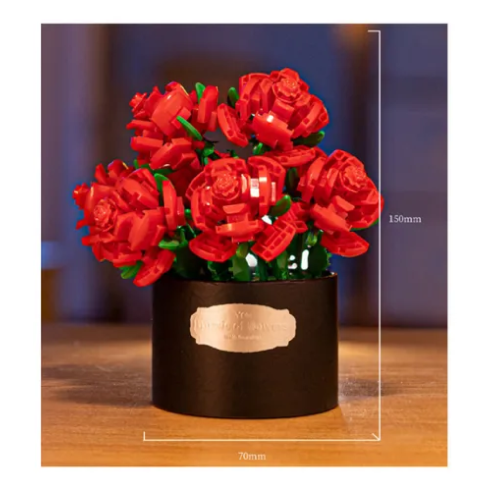 Bloques Armables de Flores Rosas y Tulipanes Colección Bonito Regalo ...