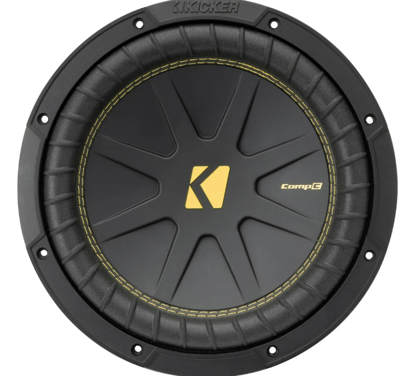 Subwoofer Kicker 10” CompC 250W RMS – Sonido Potente y Preciso