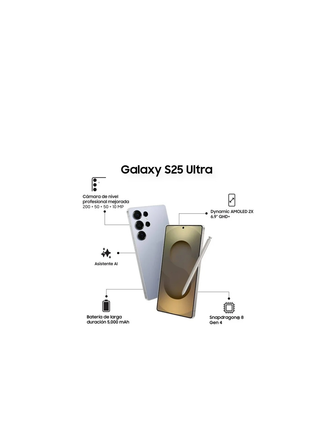 Samsung S25 Ultra 5G 256Gb 12Ram Color Gris Nuevo Libre