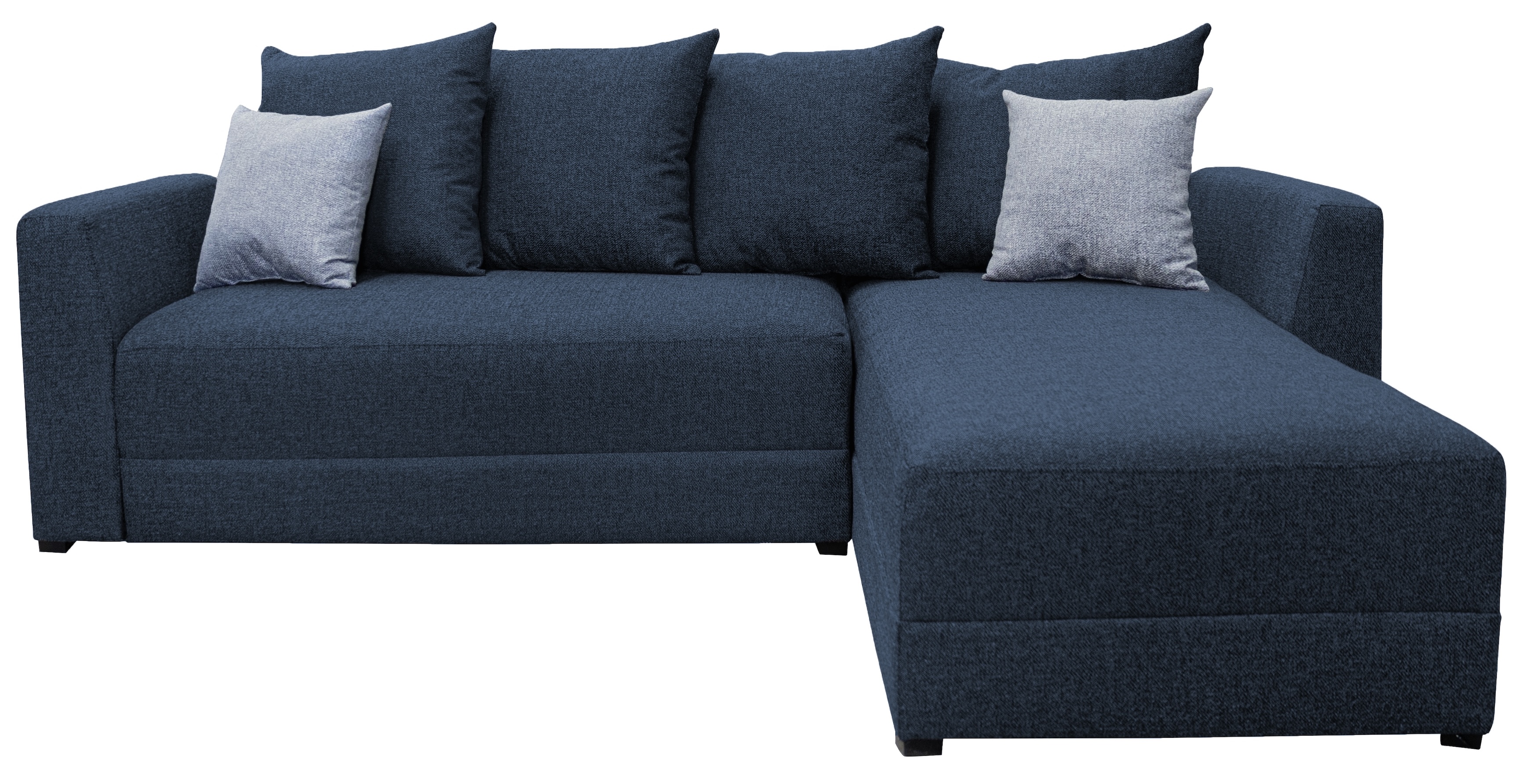 Sala esquinera Samso Lino Azul Marino 240x180 cm Modular moderna