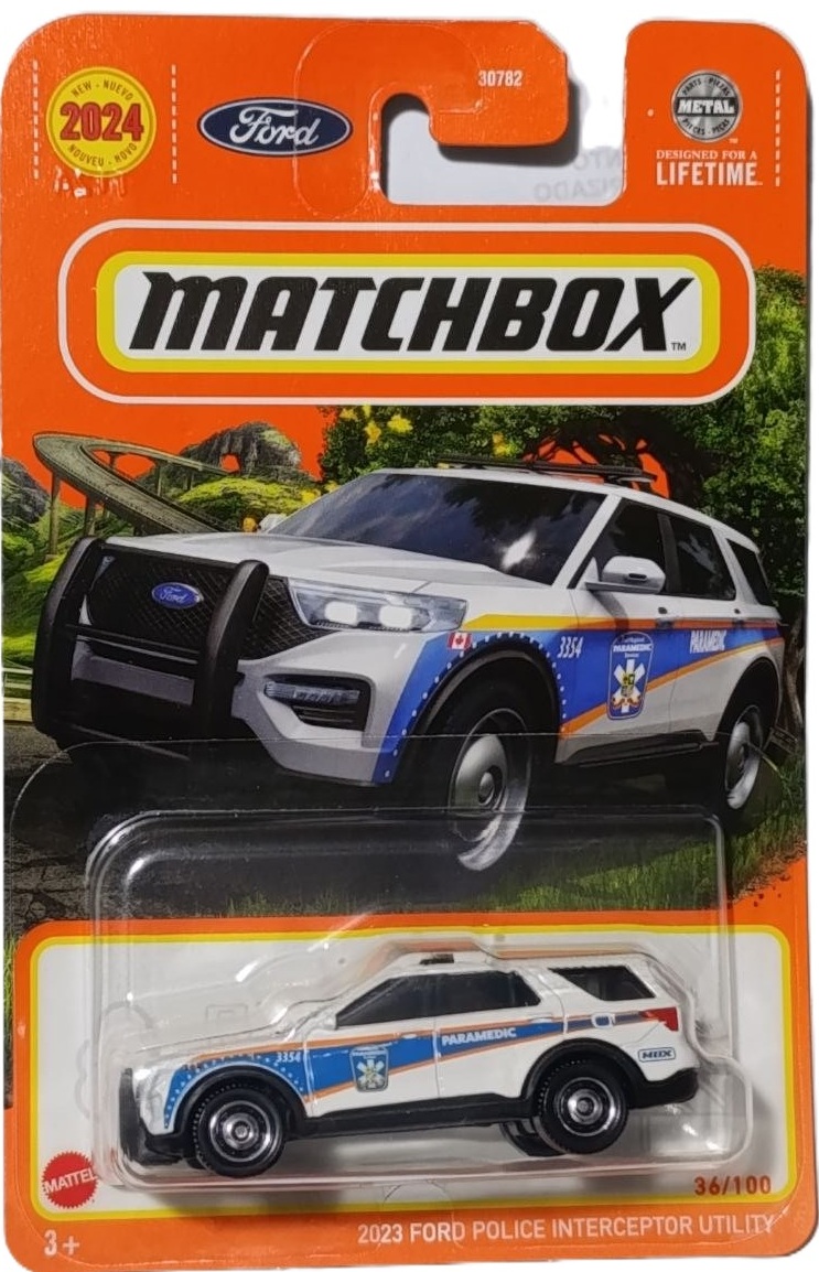 Ford Police Interceptor Utility Ford Explorer Matchbox 2023
