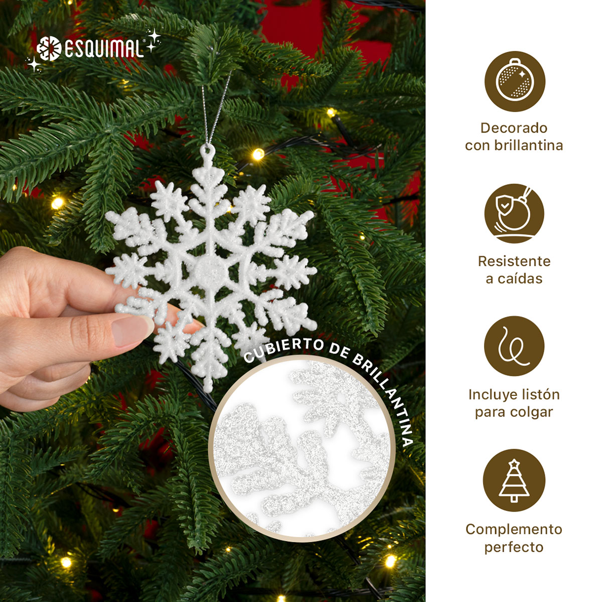 Set de Esferas y Adornos Navideños para Árbol de Navidad, Decoración ...