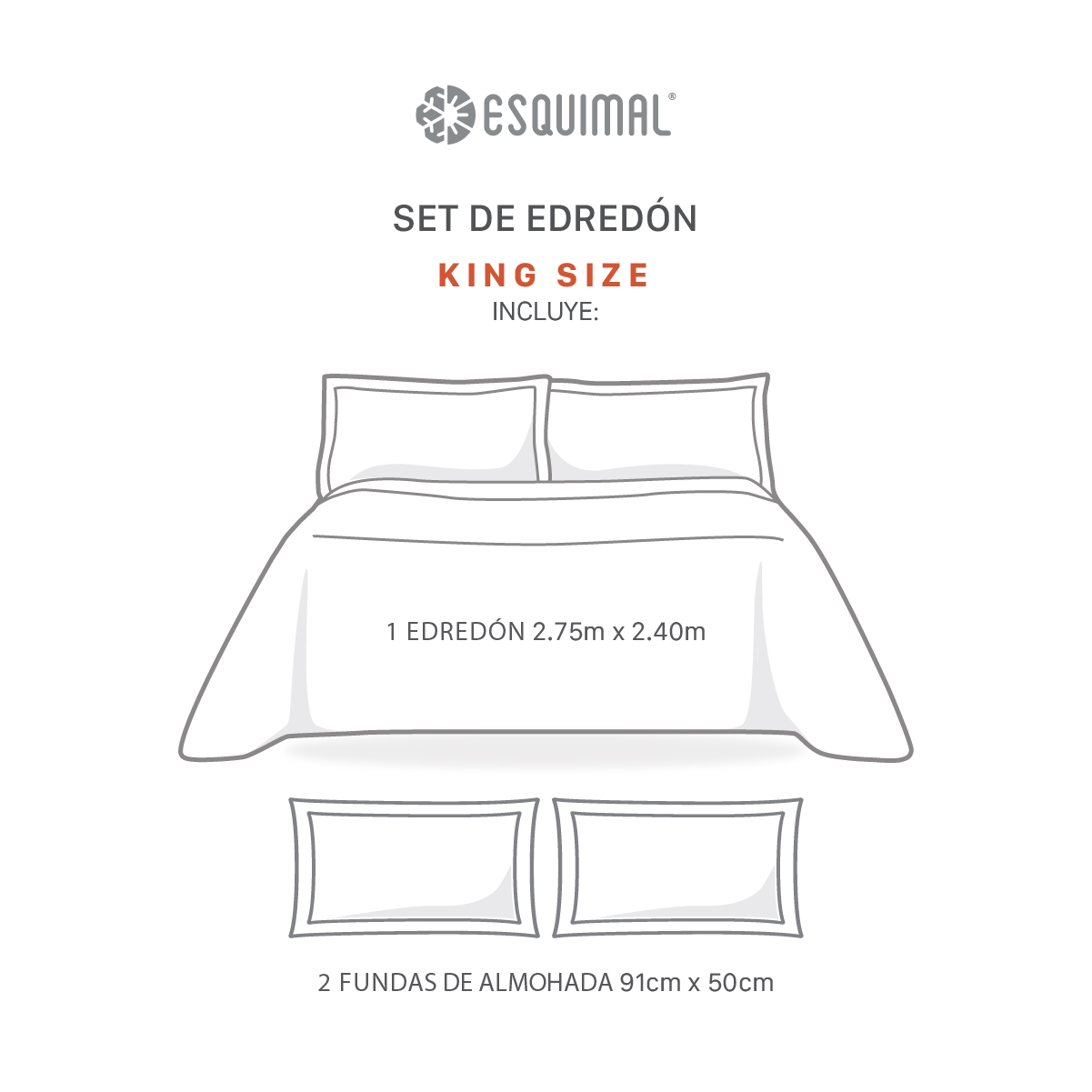 Edredón Ligero Pinsonic Doble Vista con Fundas de Almohada, Ideal para ...