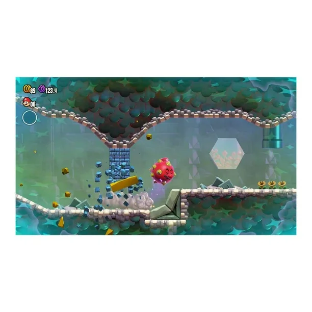 Nintendo Switch OLED White + Mario Bros Wonder + Online 3M