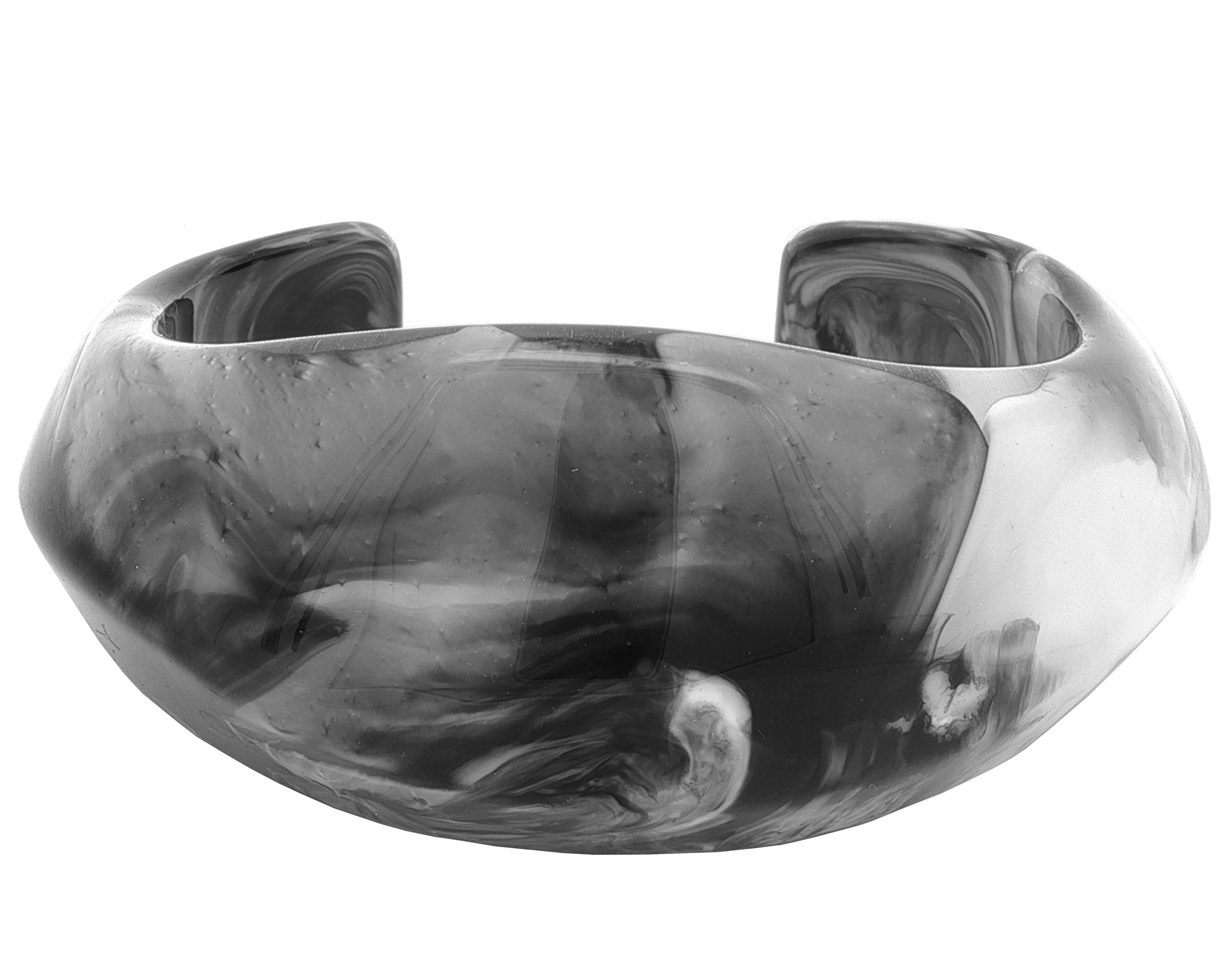 Brazalete Acrilico Horoz marmoleado Abierto color negro SH561