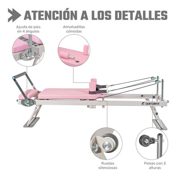 Cama Pilates Reformer Yoga Plegable Fitness 5 Resistencias Centurfit
