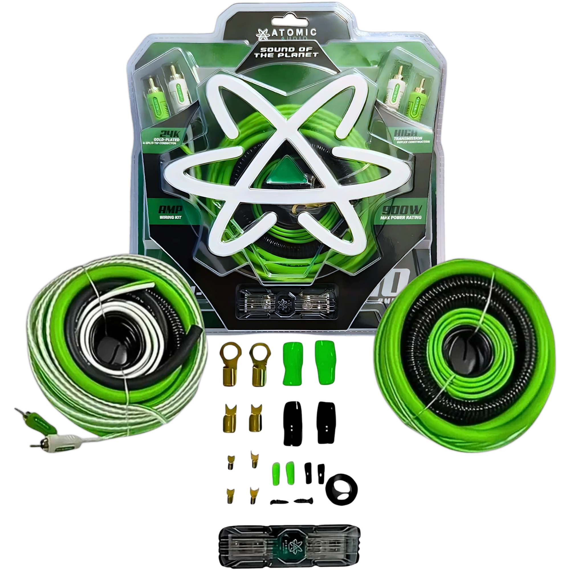 Kit de Instalación Atomic Audio ATOM-10 Calibre 10 RCA 900W
