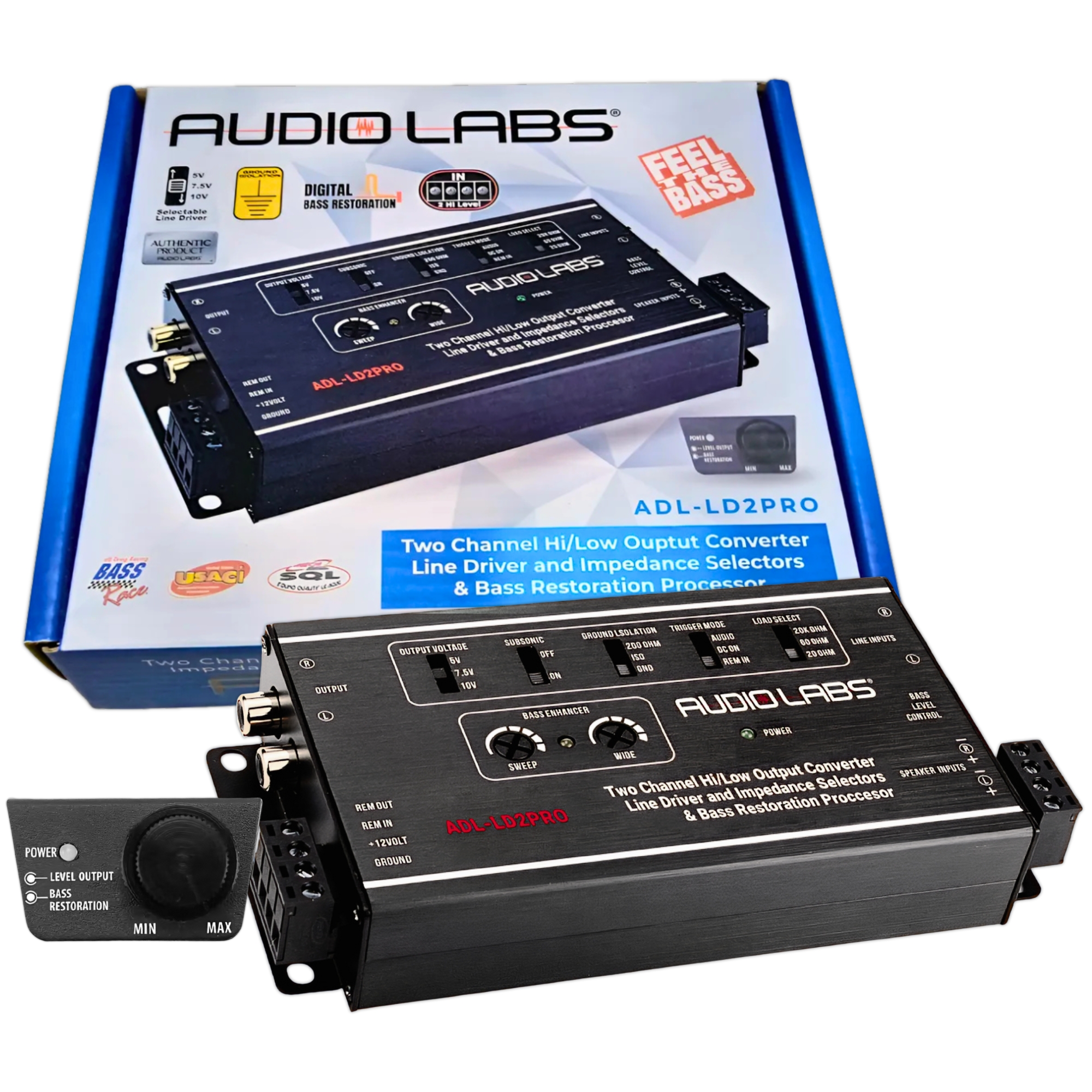 Convertidor Hi/Low Audio Labs ADL-LD2PRO 2 Canales