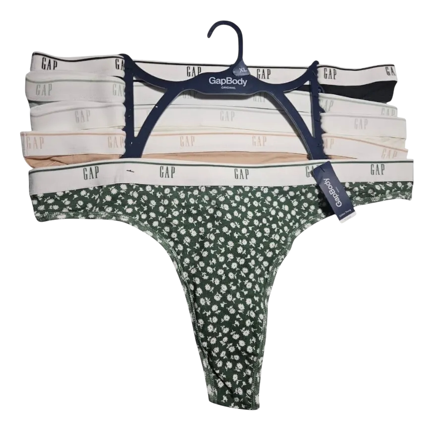 Pack 5 Tangas Mujer,gap Body,calzones Sexys Extra Grande,marca Gap