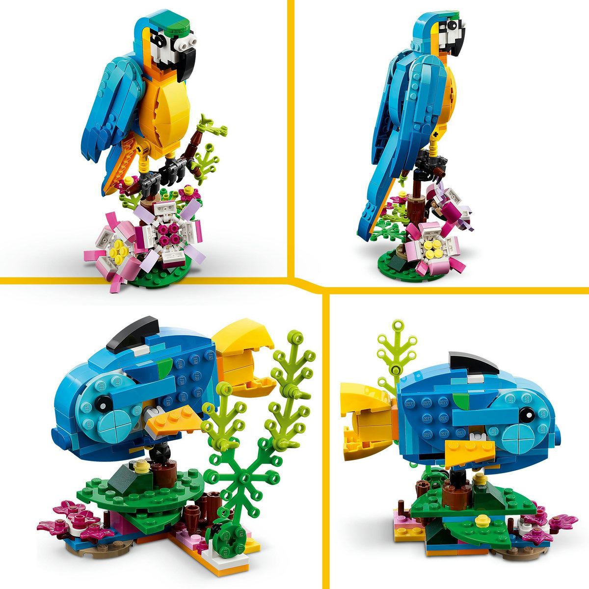 Set LEGO Creator 3 en 1 Perico Exótico 253 Piezas COLOR MULTICOLOR Para ...