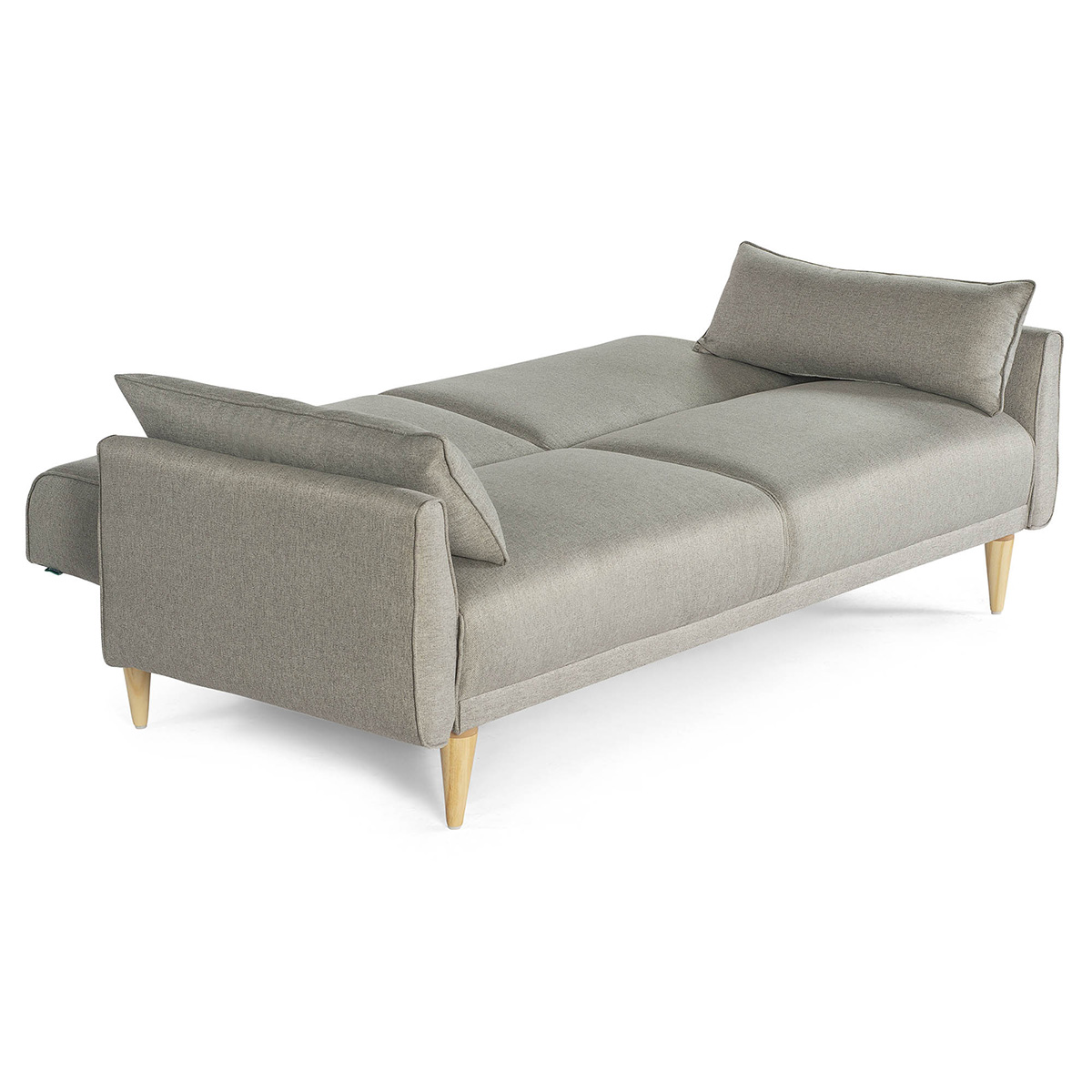 Sofá Cama Makora Anicka con Memory Foam, Color Gris Claro Lino ...