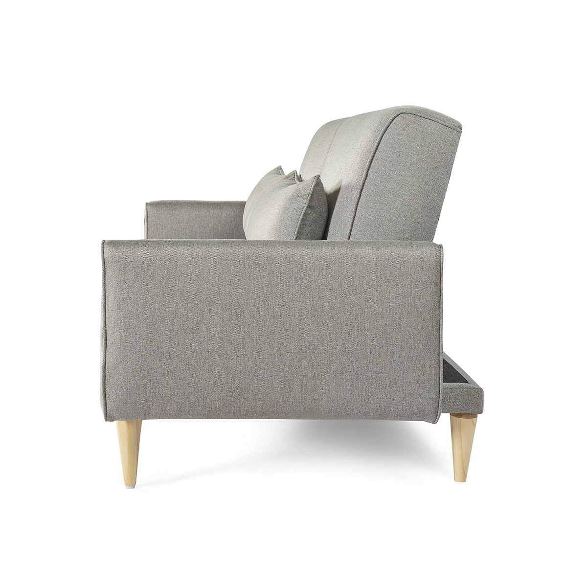 Sofá Cama Makora Anicka con Memory Foam, Color Gris Claro Lino ...