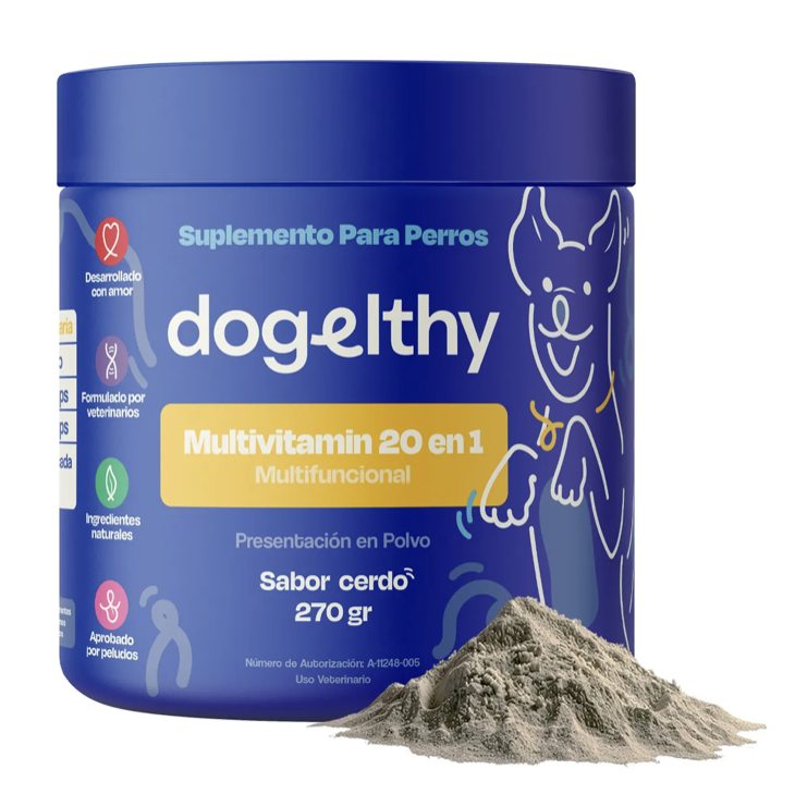 Dogelthy Multivitamin 20 En 1. Suplemento Vitaminico Perros