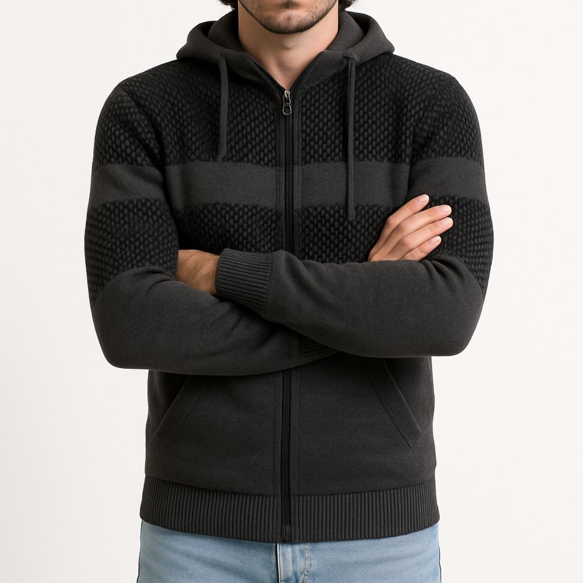 Sudadera Con Gorro Estilo Sueter Color Gris Para Hombre CHB Chili Beans ...