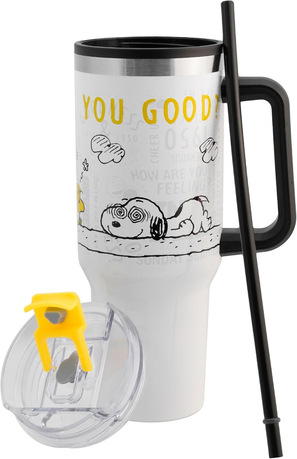 Snoopy Termo Alto doble pared con tapa hermetica Peanuts capacidad 1.2L
